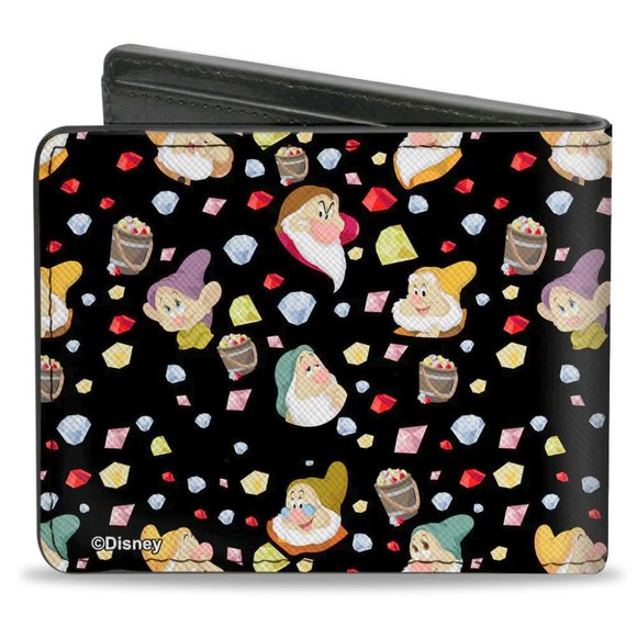 Disney | Bags | New Disney Leather Wallet Snow White Seven Dwarfs ...